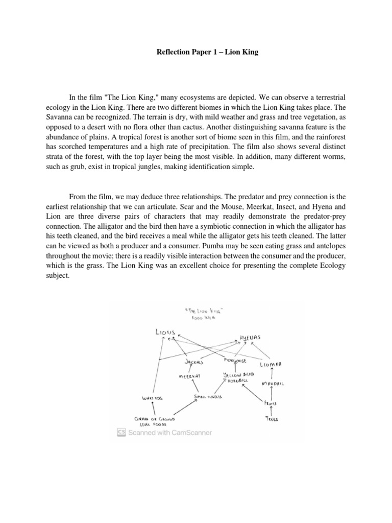 Ecology and Biomes in The Lion King | PDF | Lion | Ecology