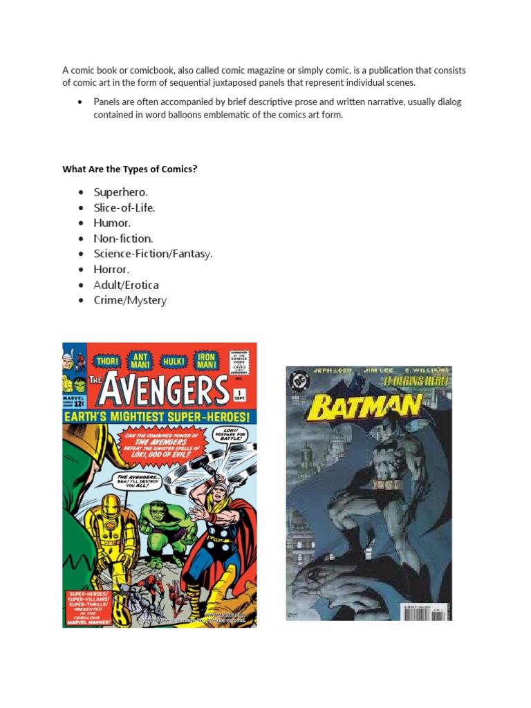 Comic Report | PDF | Comic Book | Comics