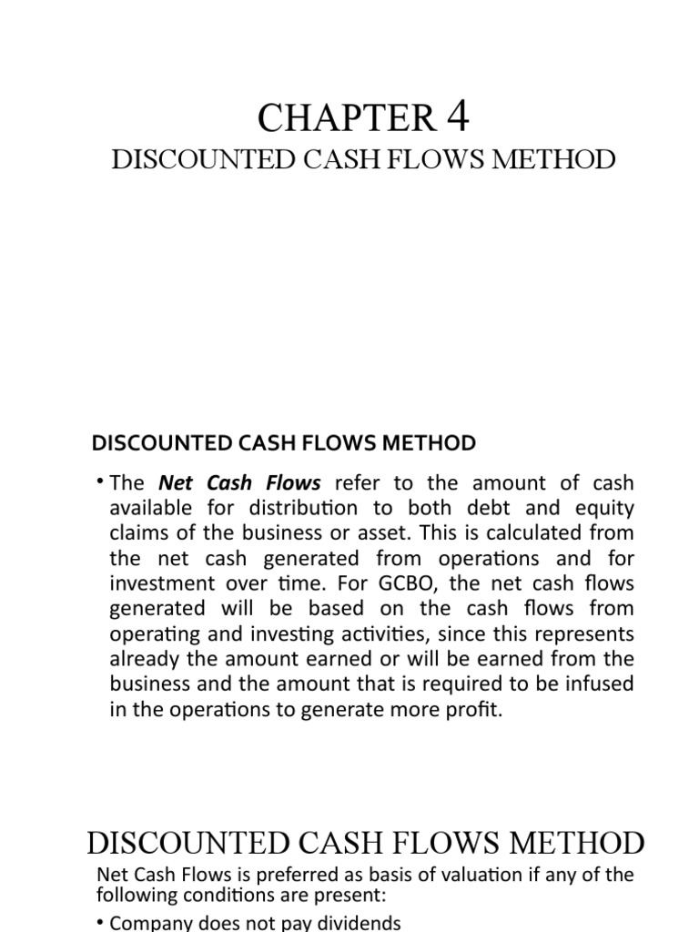 Chapter 4 DCF | PDF | Discounted Cash Flow | Valuation (Finance)