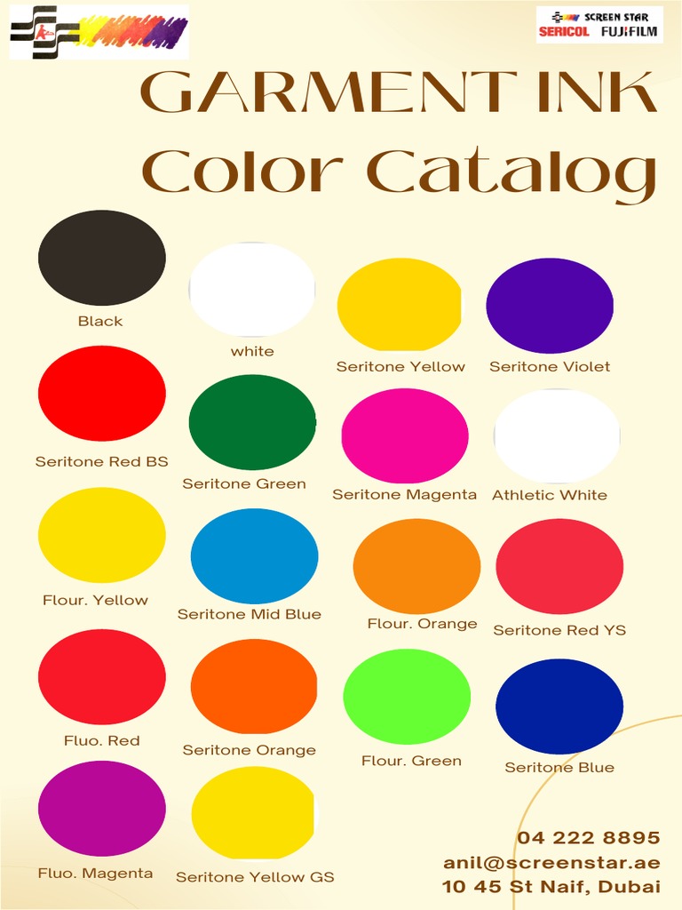 Plastisol Color Catalog | PDF