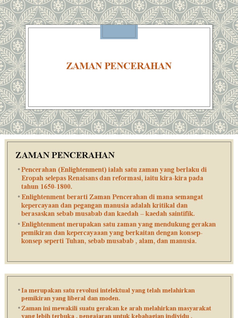 Zaman Pencerahan | PDF