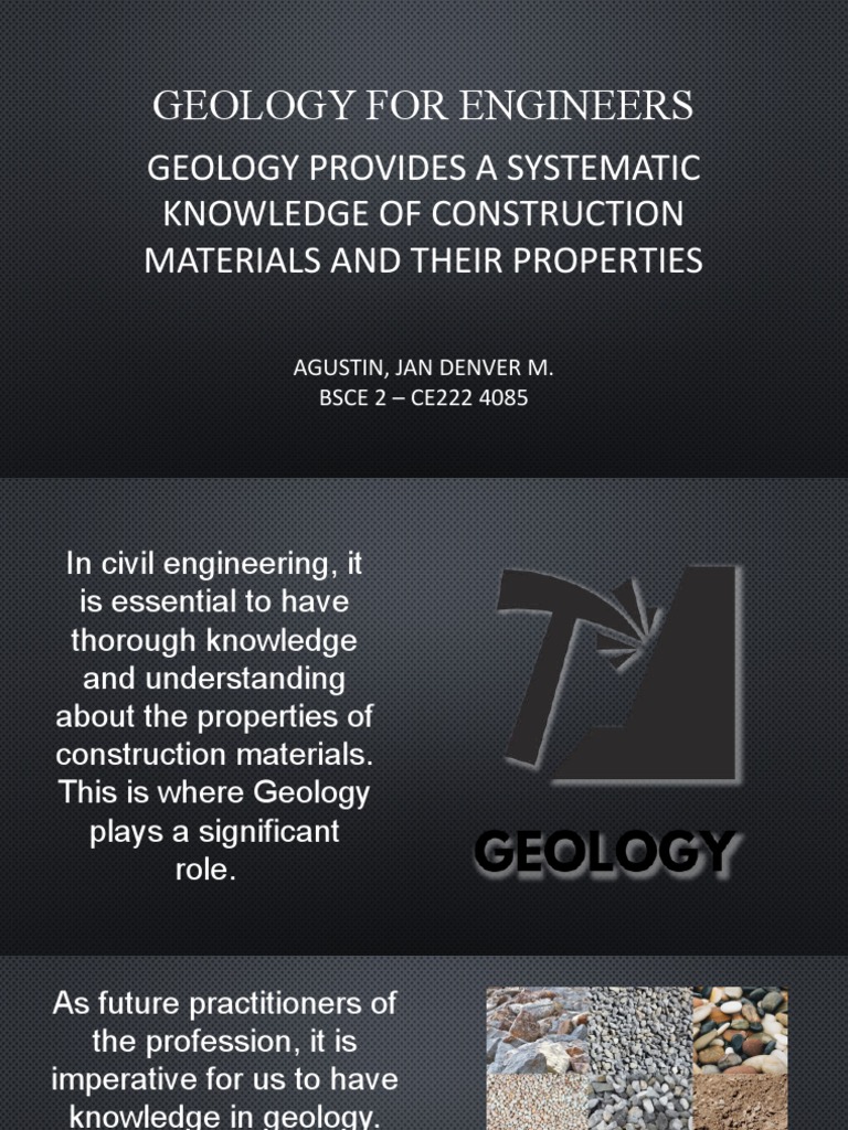 Agustin - Geology For Engineers | PDF