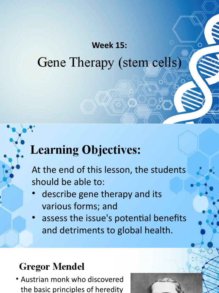 Gene Therapy | PDF | Gene Therapy | Stem Cell