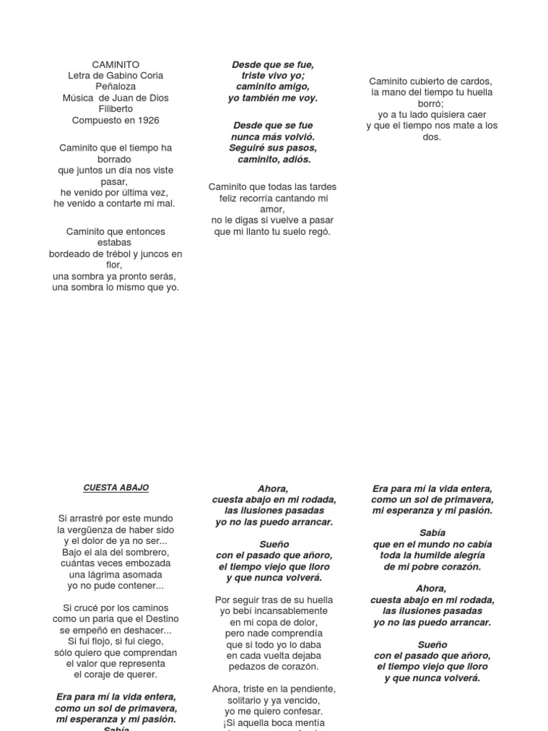 Letras de Tangos | PDF | Musica Latinoamericana | Musica argentina