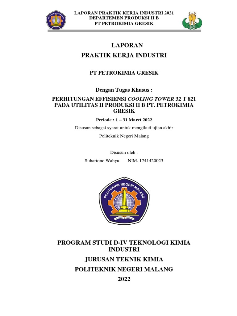 Laporan Prakerin Suhartono Wahyu - PT Petrokimia Gresik (R2) | PDF