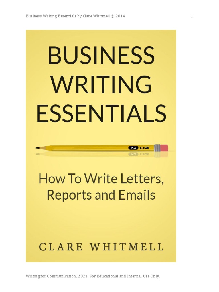 EMAILS Business Writing Essentials How | PDF | Punctuation | The Reverend