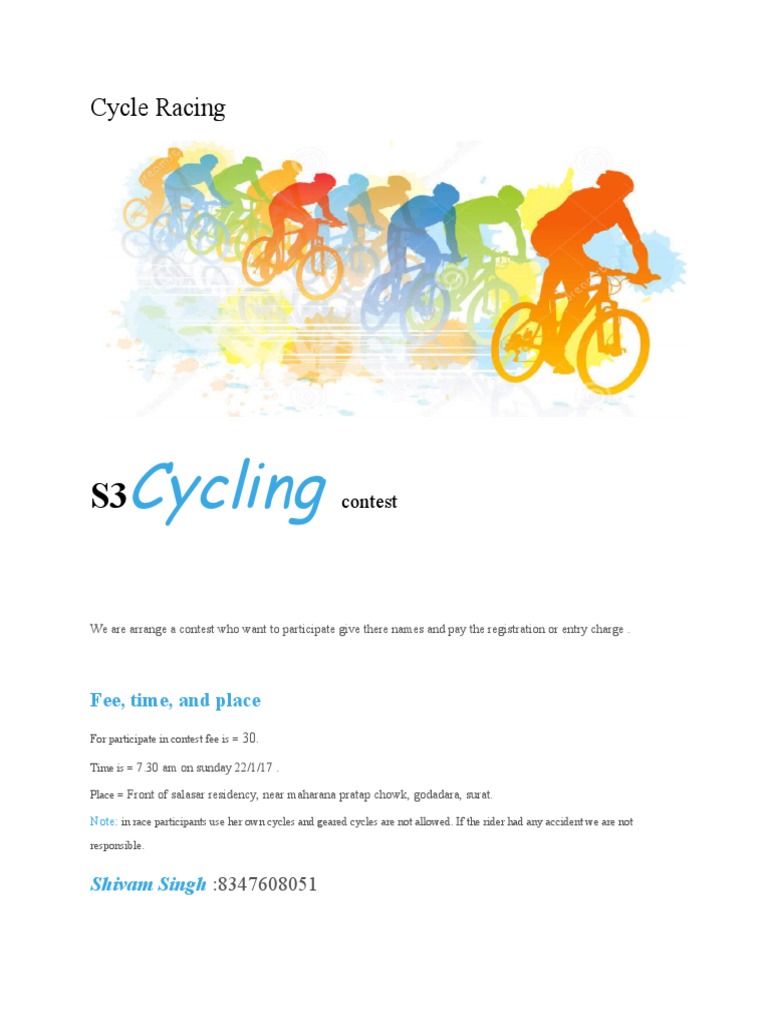 Cycling: Cycle Racing | PDF