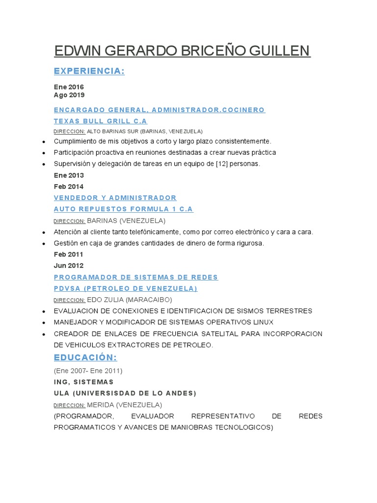 Edwin Gerardo Briceño Guillen | PDF