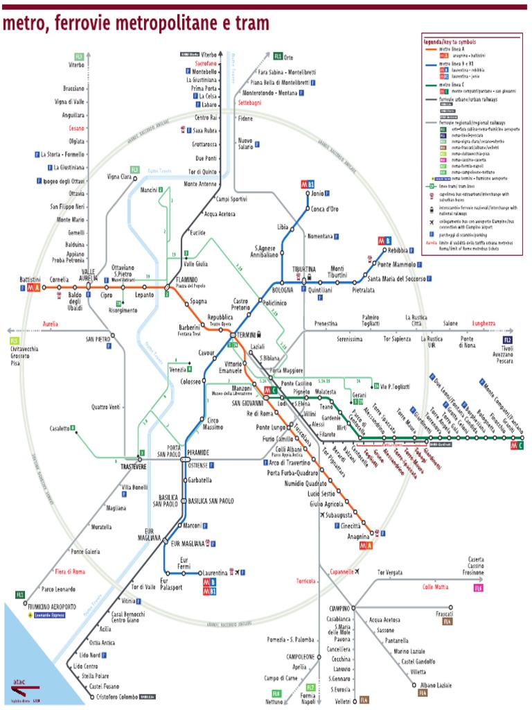 Mappa Metro e Ferrovie Metropolitane | PDF