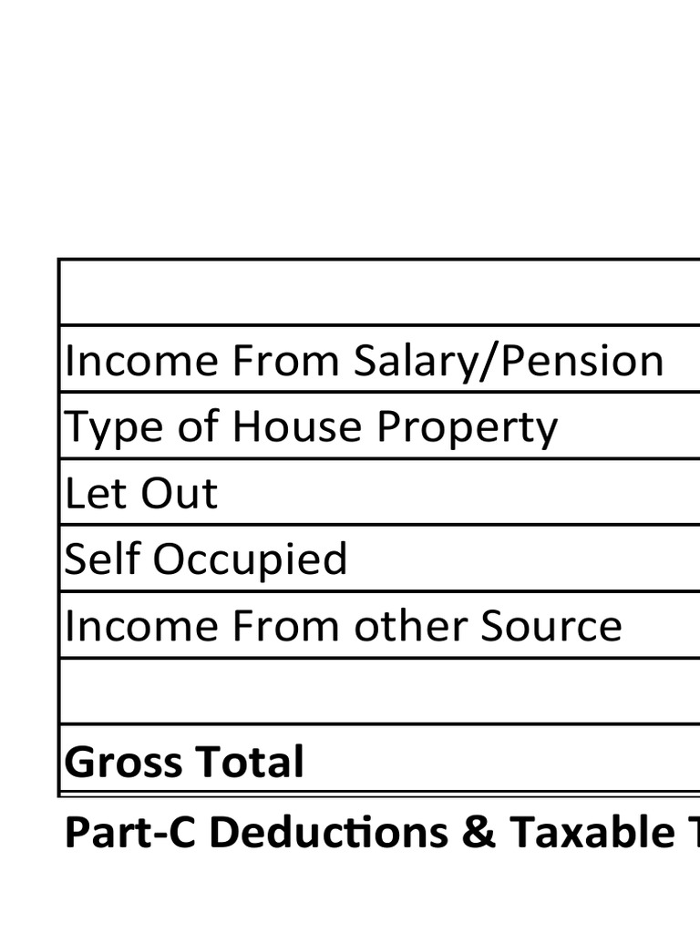 Tax Computation-Template | PDF | Payments | Government Finances