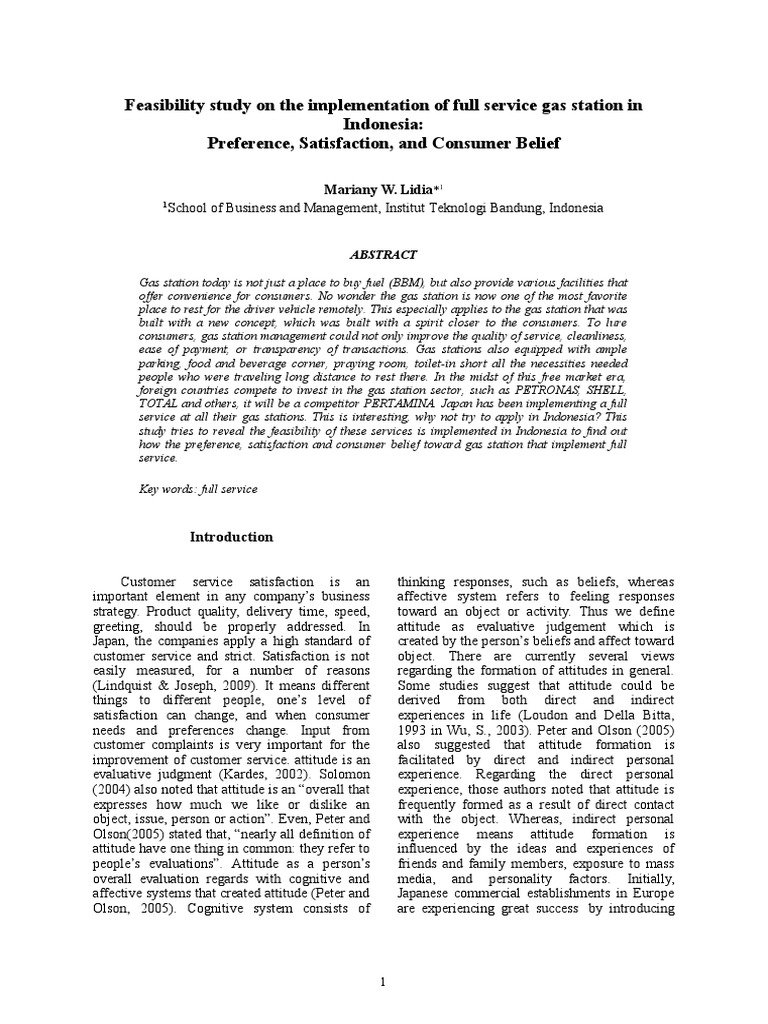 Feasibility Study On The Implementation | PDF
