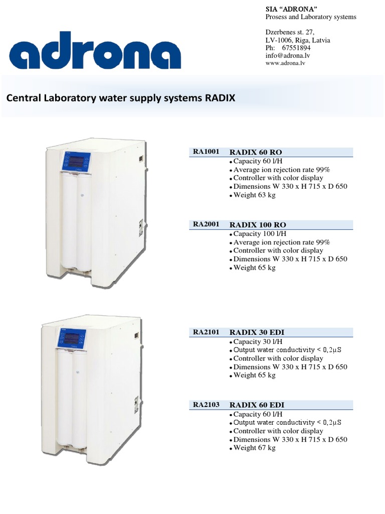 Brochure ADRONA Sistema RADIX | PDF | Home & Garden