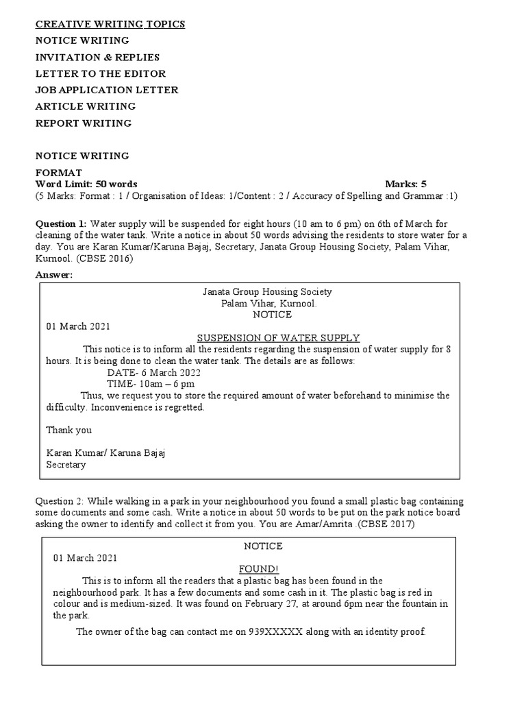 Creative Writing Document | PDF