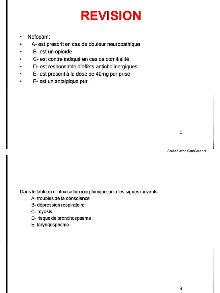 QCM Neuro 2022 | PDF