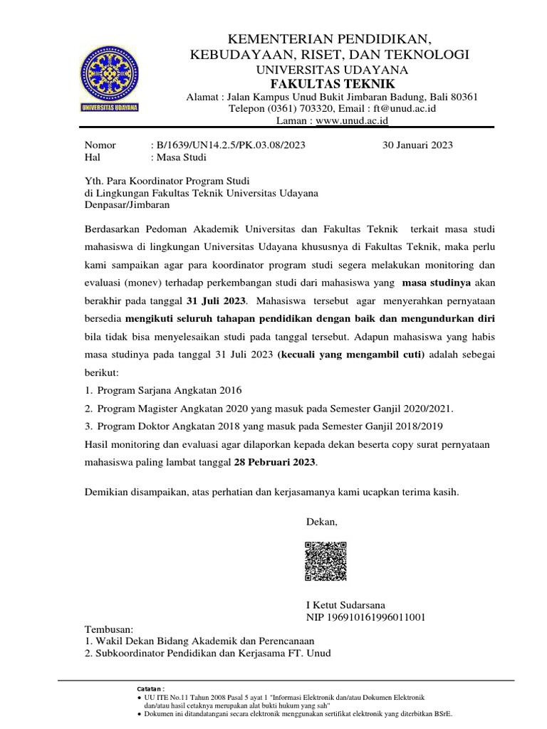 Masa Studi-31 Juli 2023 | PDF