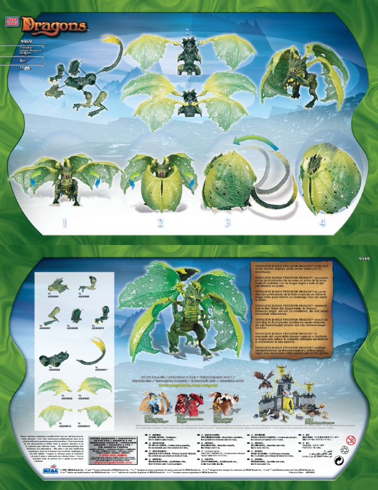 Mega-Bloks_Dragons_9469_Trefalkyr-Jungle-Predator-Dragon | PDF