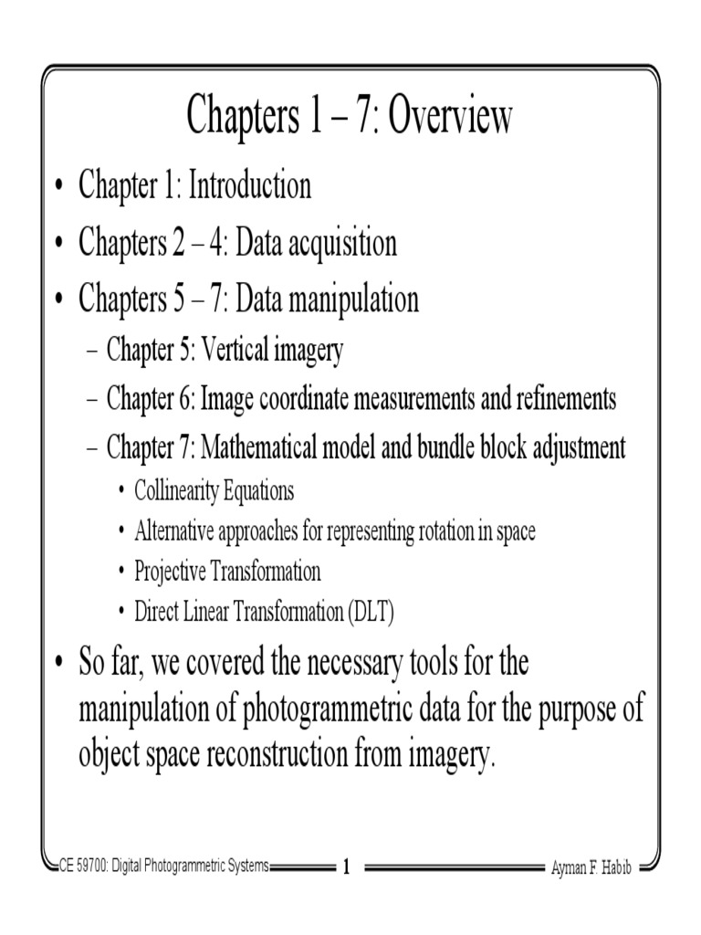 Chapters 1-7: Overview of Data Acquisition and Manipulation | PDF ...