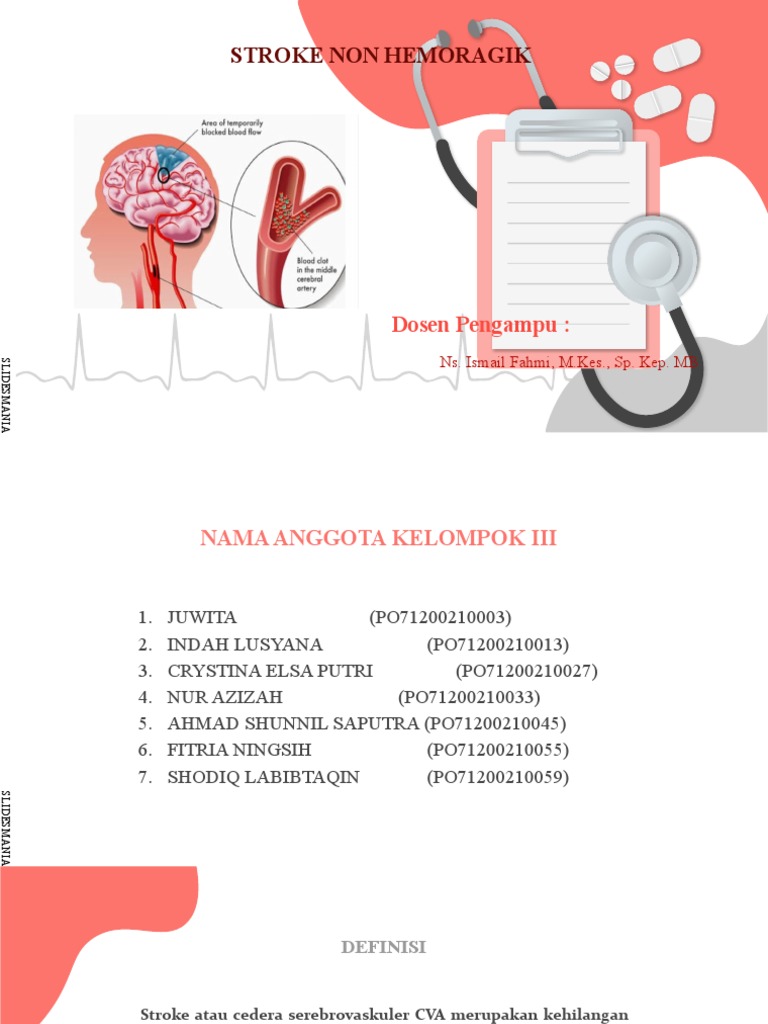 KMB 2 (Stroke Non Hemoragik (Kel 3) - 1 | PDF