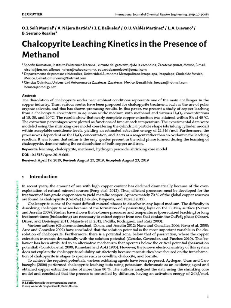 First Page | Download Free PDF | Copper | Solvation