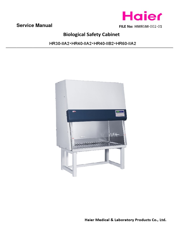 Haier Biosafety Cabinet Service Manual | PDF | Building Engineering ...
