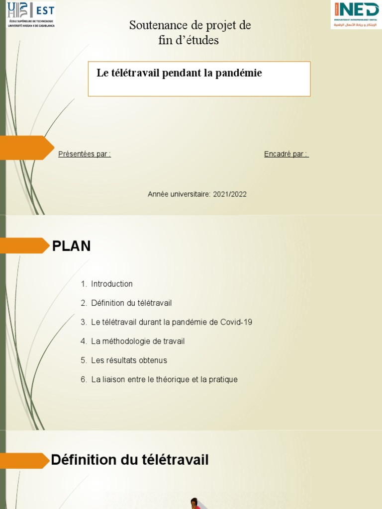 Définition et impact du télétravail | PDF