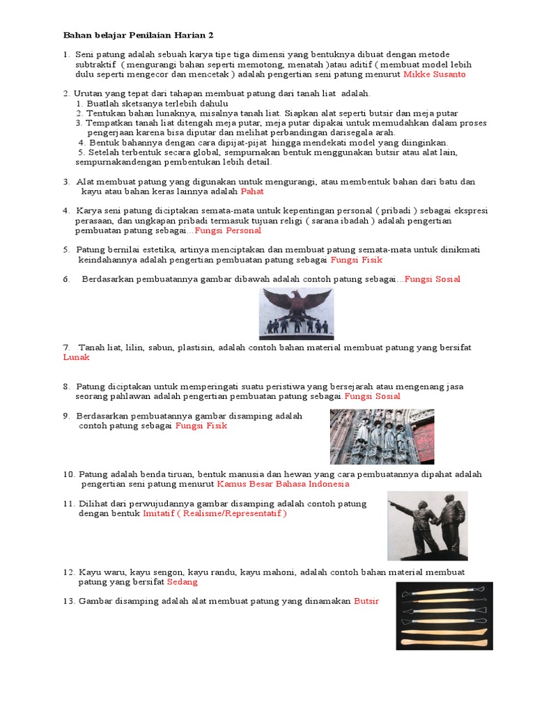 Bahan Belajar PH 2 | PDF | Seni