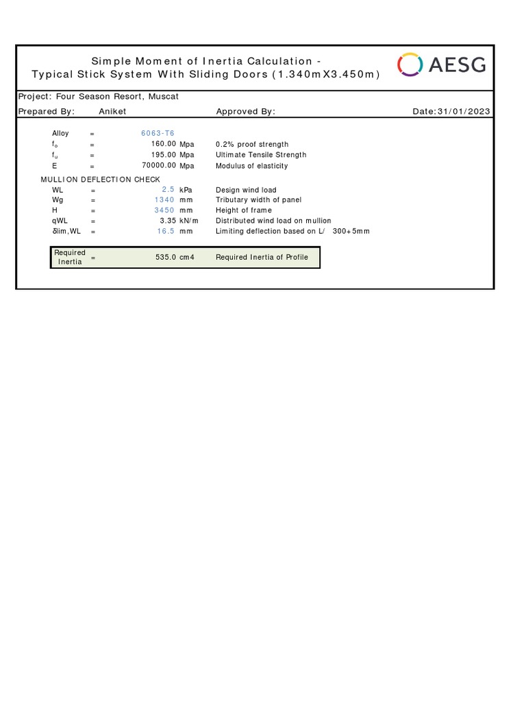 Simple Inertia Calculator | PDF