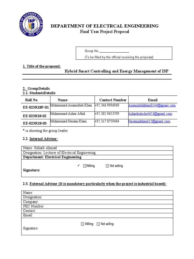 FYDP Proposal | PDF | Electrical Grid | Electricity