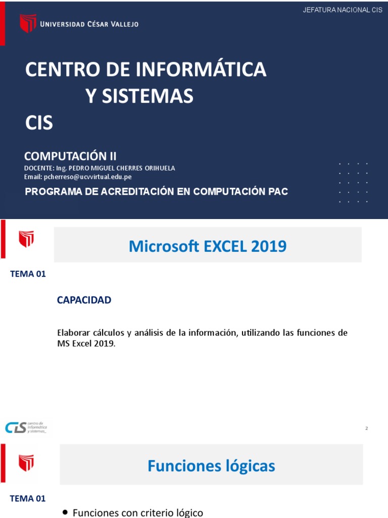 Guia de Clase de c2 - Tema 1 | PDF