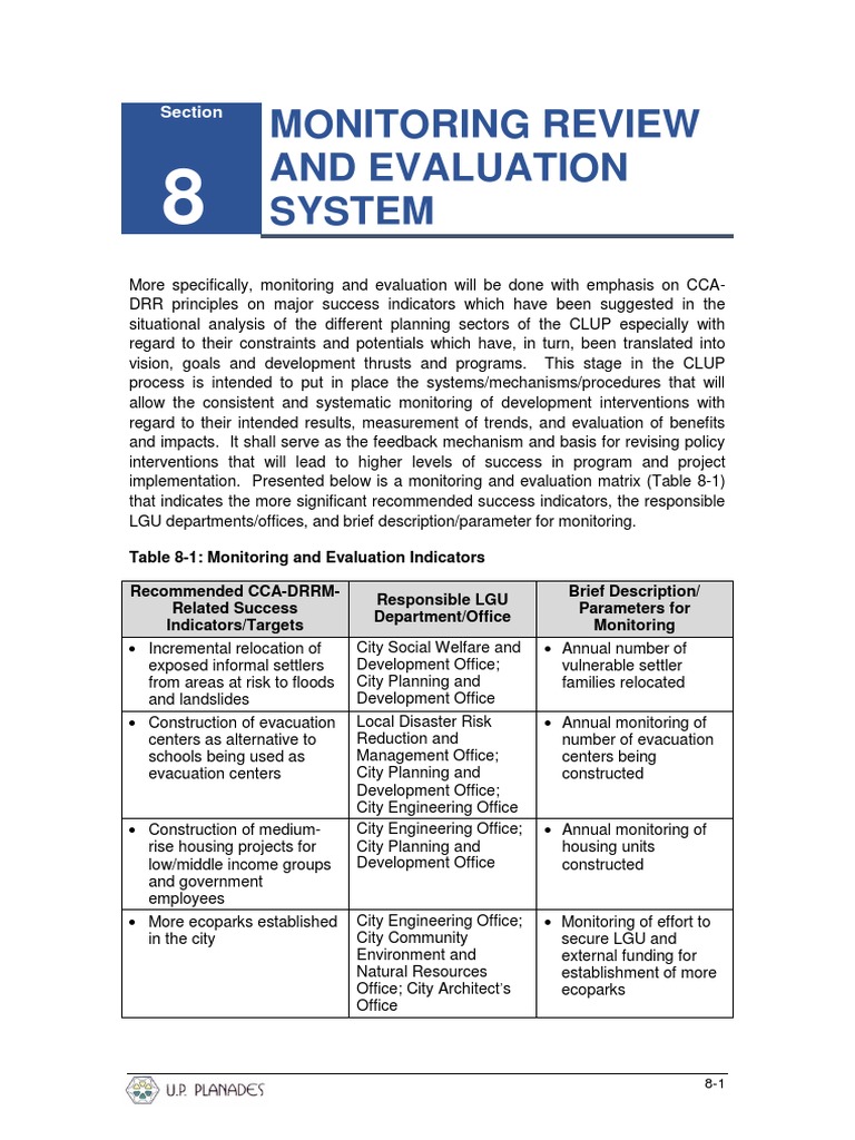 Monitoring and Evaluating Comprehensive Land Use Plan Success ...
