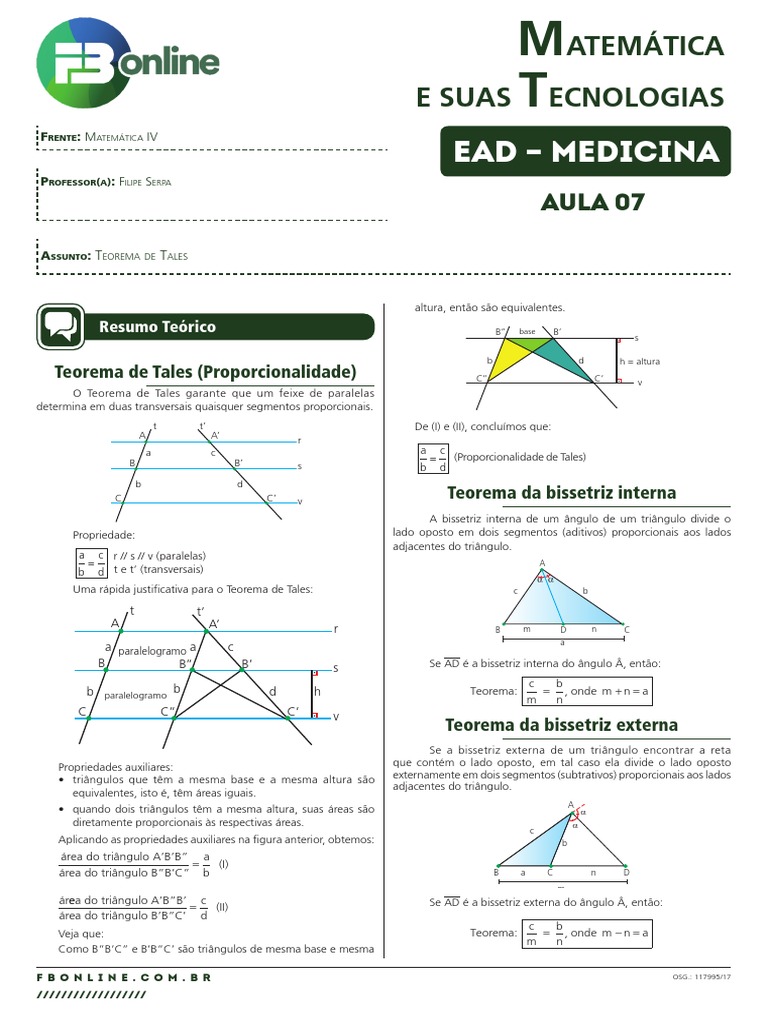 Geo 7 | PDF | Triângulo | Geometria Elementar