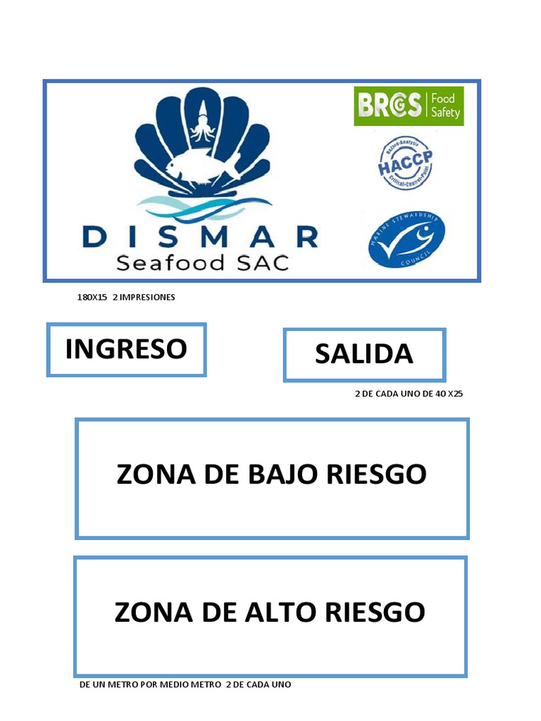 Documentación de Ingresos y Salidas Dismar | PDF