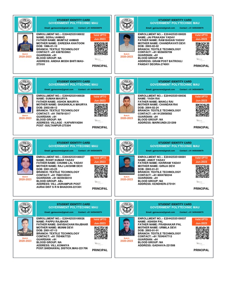 TT Second Year ID Card | PDF | Government And Personhood