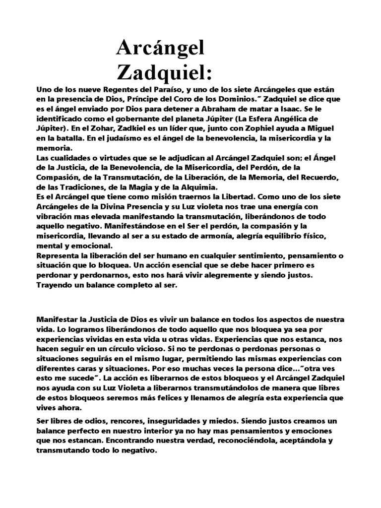 Arcangel Uriel | PDF | Felicidad | Misericordia