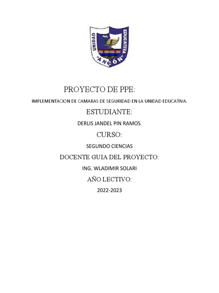 Proyecto de Ppe | PDF