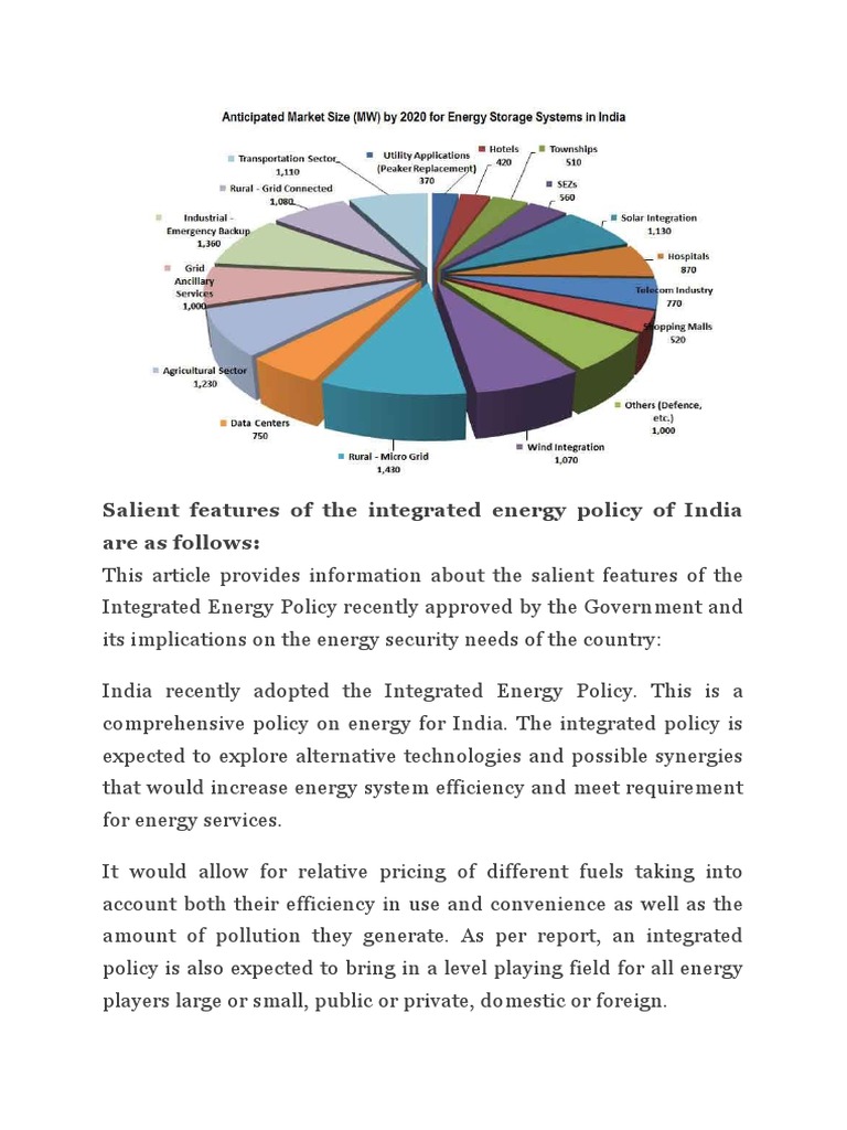 India's Integrated Energy Policy Overview | PDF | Business