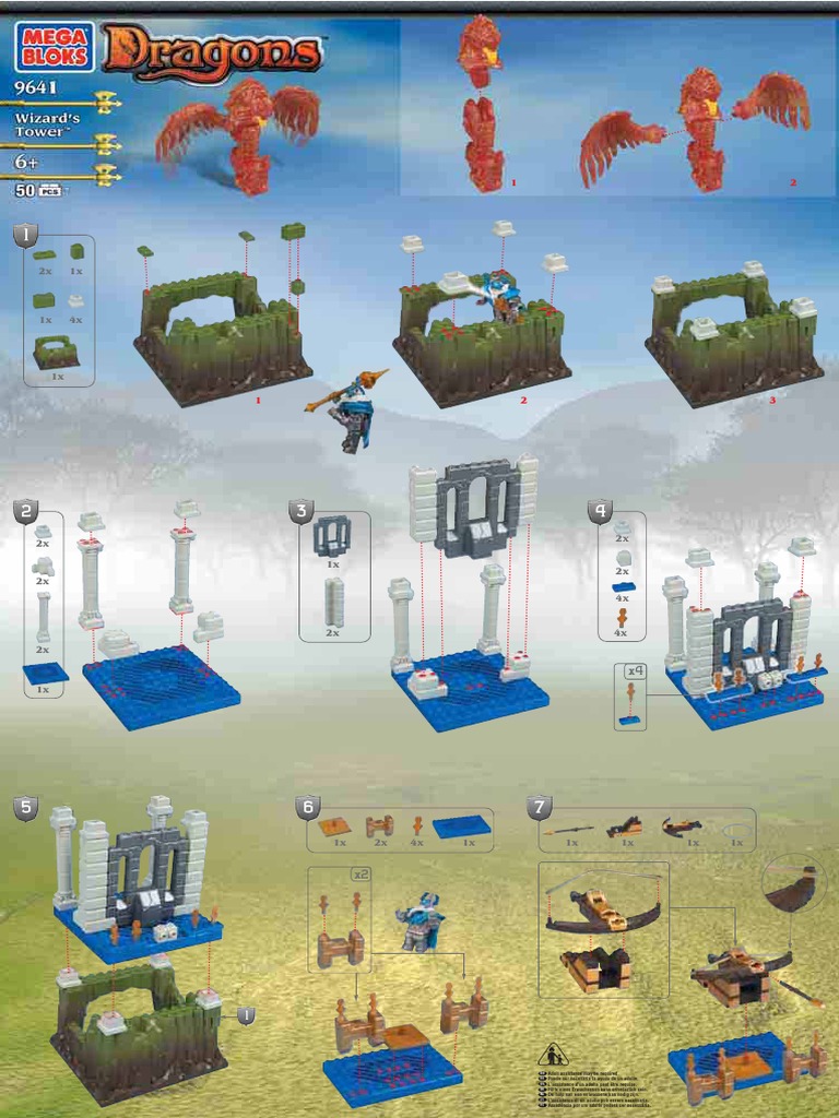Mega-Bloks Dragons 9641 Wizards-Tower | PDF