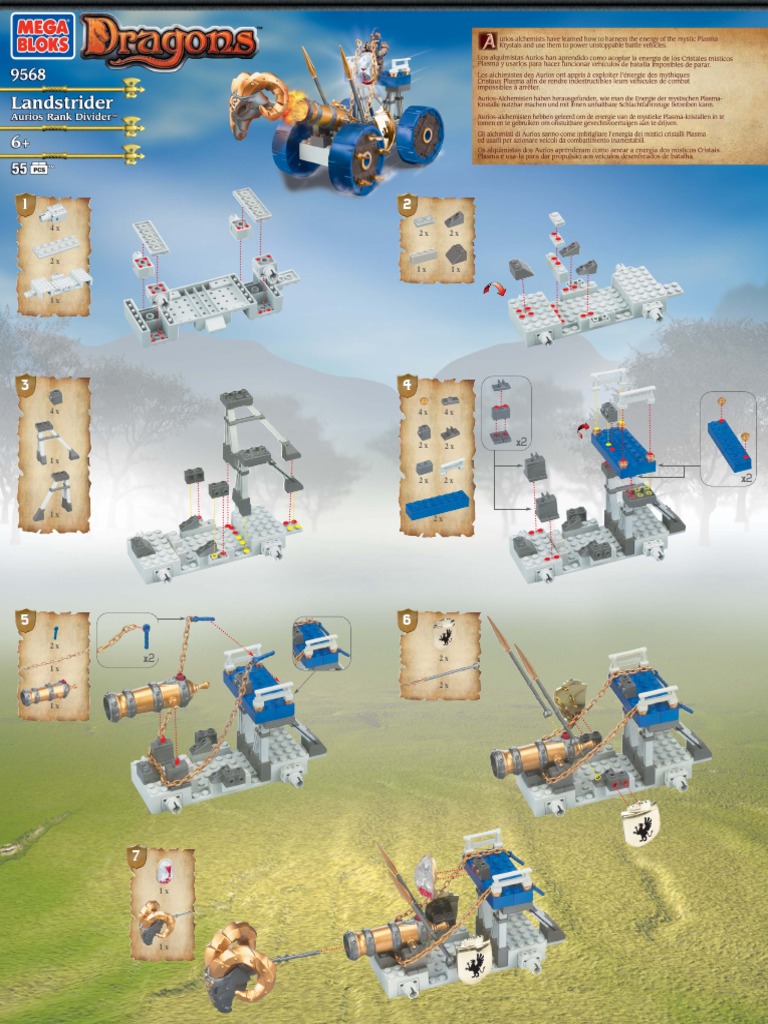 Mega-Bloks Dragons 9568 Landstrider | PDF
