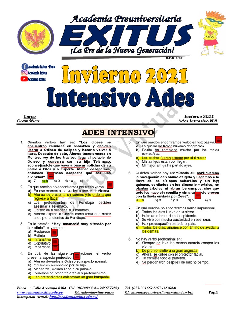 Gramatica 3 Pdf Verbo Numero Gramatical