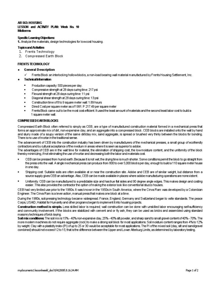 Housing Module 4 | PDF