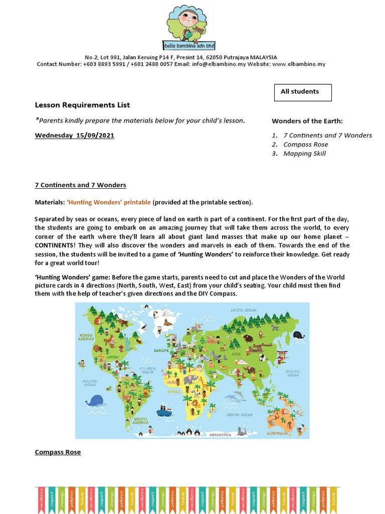 Wonders of The Earth - Elearning - 15.09.2021 | PDF | Learning | Cognition
