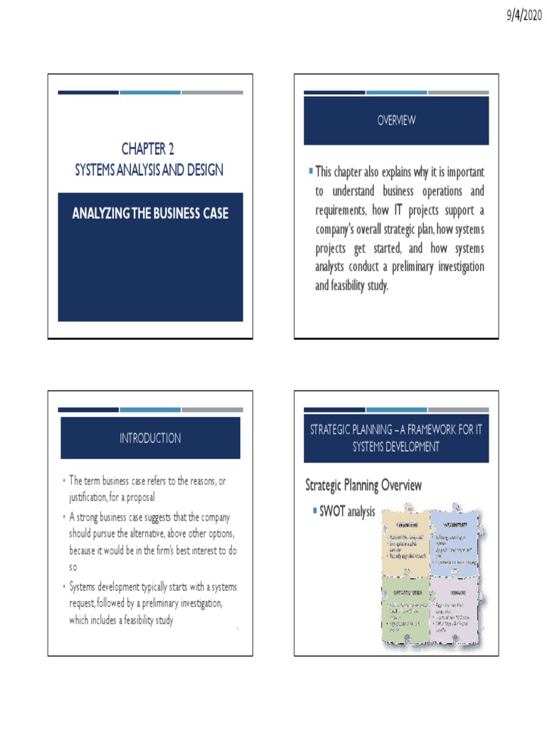 02 Analyzing The Business Case | PDF | Feasibility Study | Strategic Planning