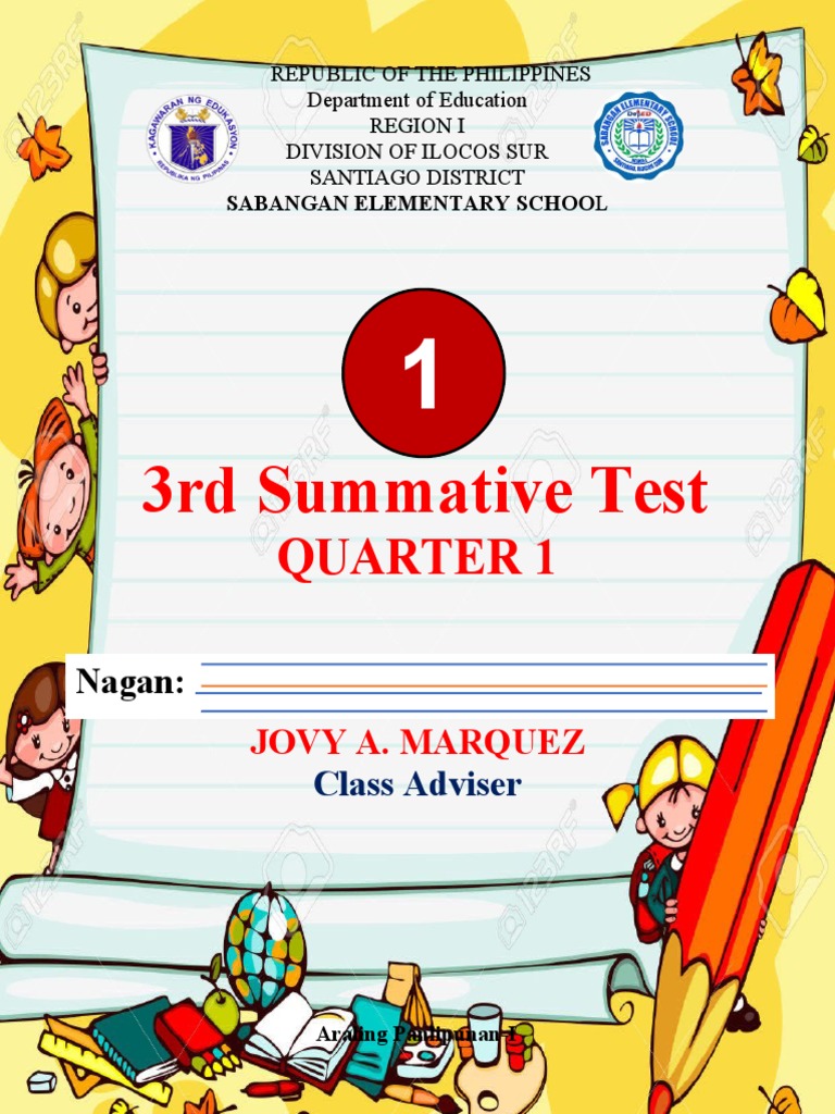 Activity Sheets Q1 Wk7-8 Summative | PDF
