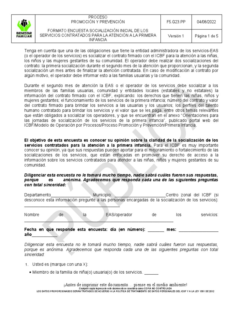 f5.g23.pp Formato Encuesta Socializacion Inicial de Los Servicios ... f5.g23.pp Formato Encuesta Socializacion Inicial de Los Servicios ...