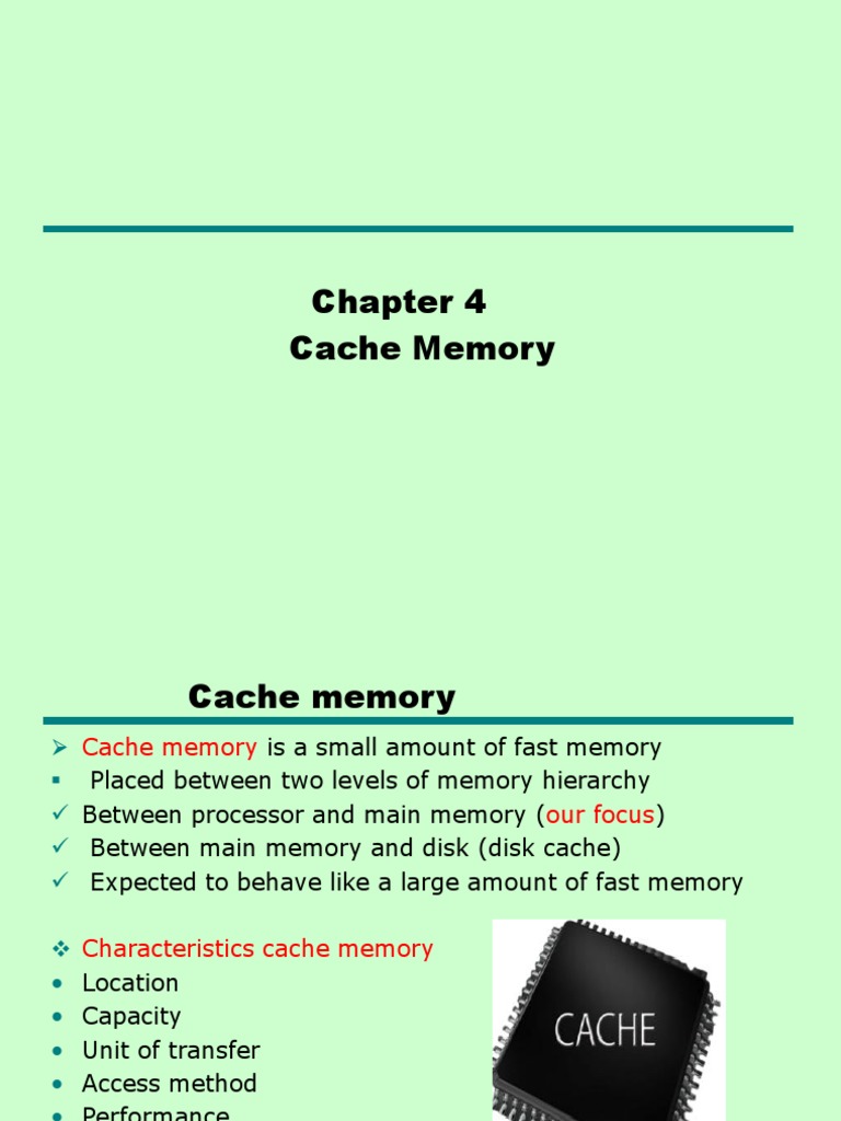 04 Cache Memory Comparc | PDF | Computer Data Storage | Cpu Cache 04 Cache Memory Comparc | PDF | Computer Data Storage | Cpu Cache