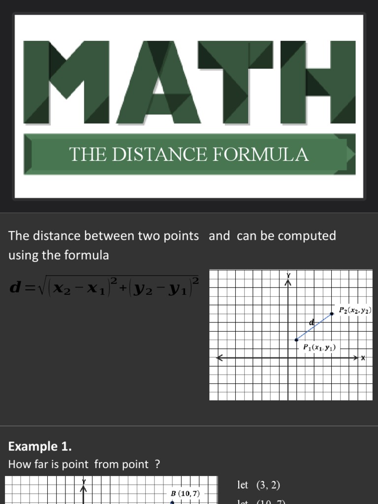 Distance and Midpoint Formulas Explained | PDF | Teaching Methods ...