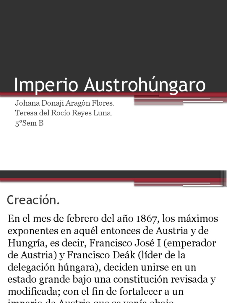 Imperio Austrohúngaro | PDF | Austria Hungría | Hungría
