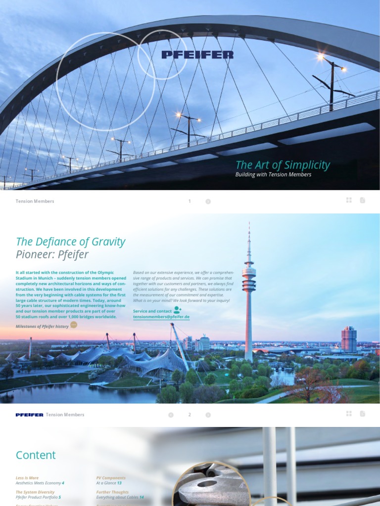 PFEIFER Structures Tension Members Brochure 0521 | PDF
