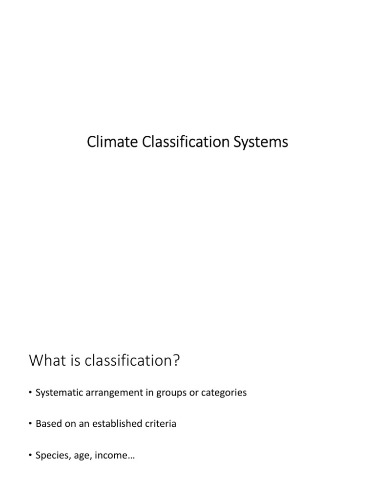 Climate Classification Systems | PDF | Climate | Precipitation