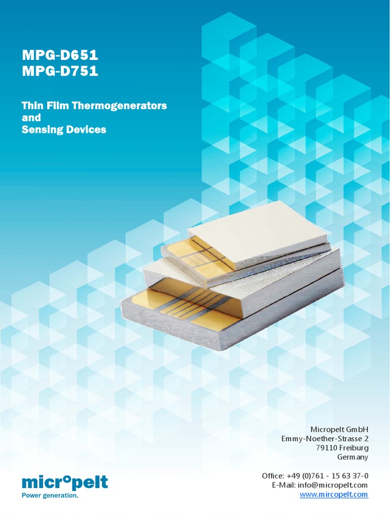 MPG-D651 - Micropelt | PDF